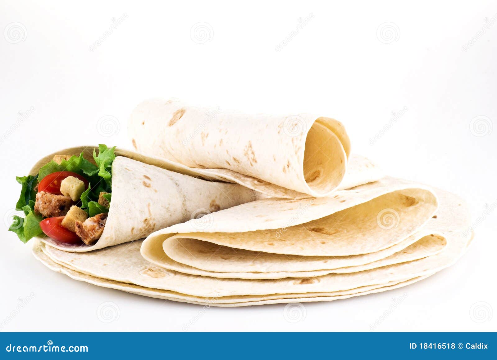 Tortilla stock photo. Image of chicken, white, food, dinner - 18416518