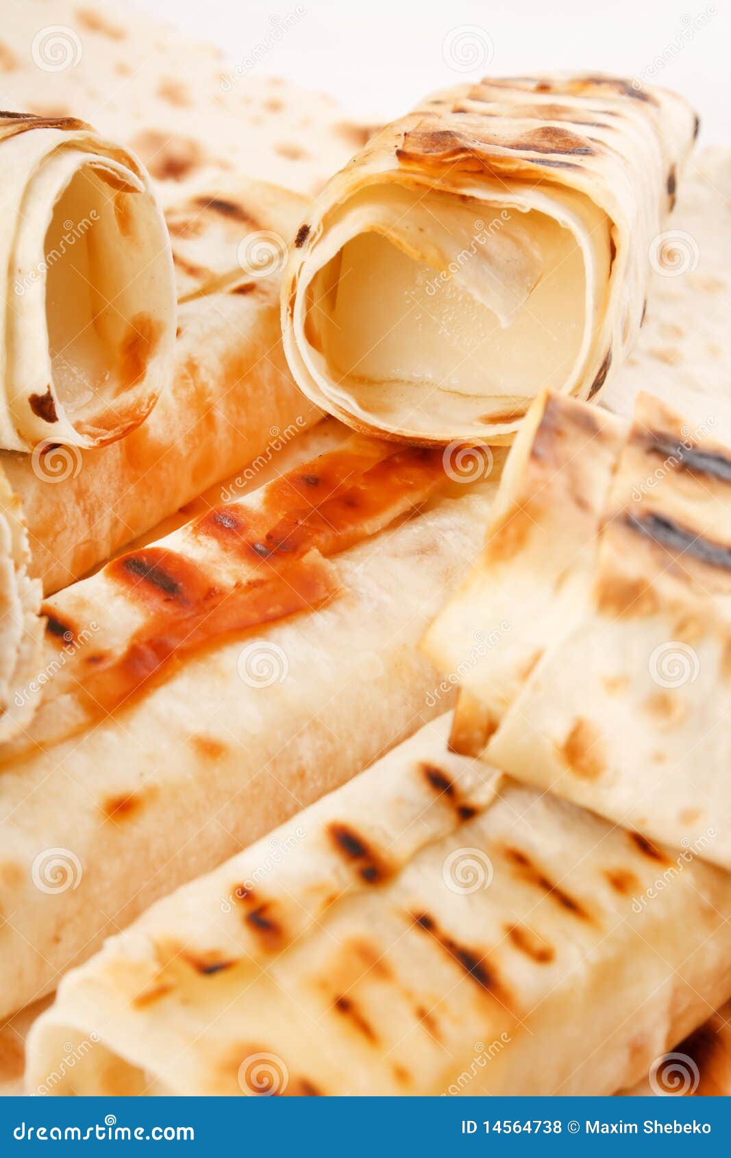Tortilla with cheese stock photo. Image of quick, grill - 14564738