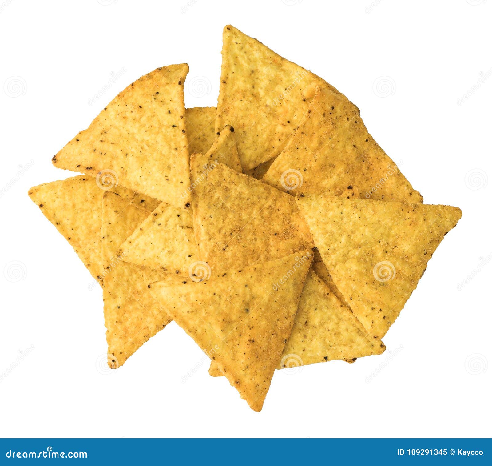 Tortilla Chips on White Background Stock Image - Image of ingredient ...