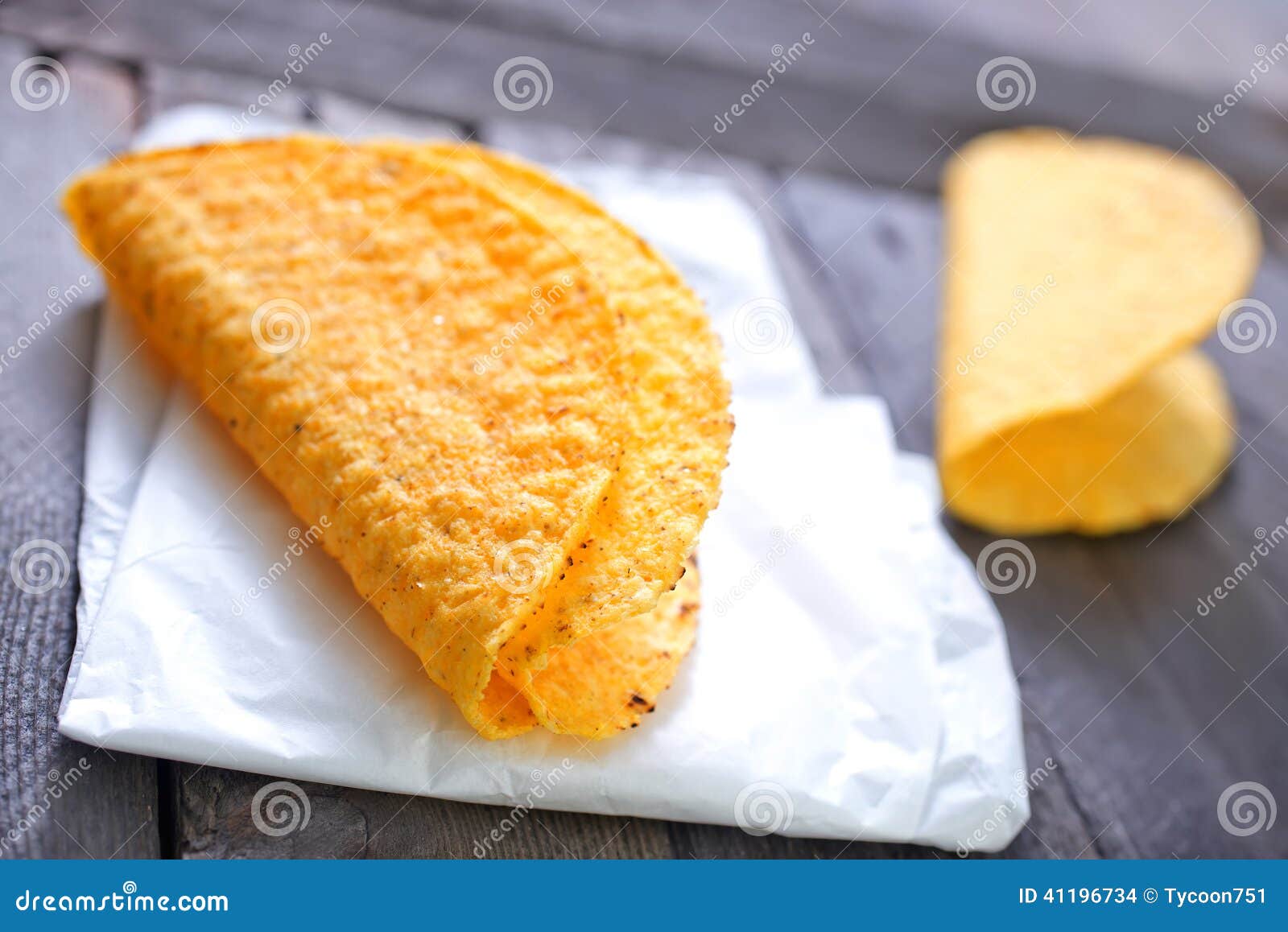 Tortilla shells stock photo. Image of close, cooked, green - 41196734