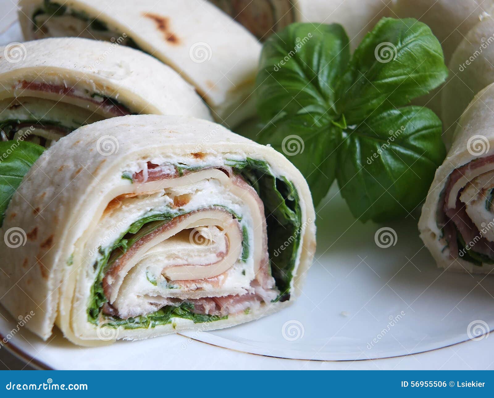 Tortilla snack stock photo. Image of food, lunch, wrapped - 56955506