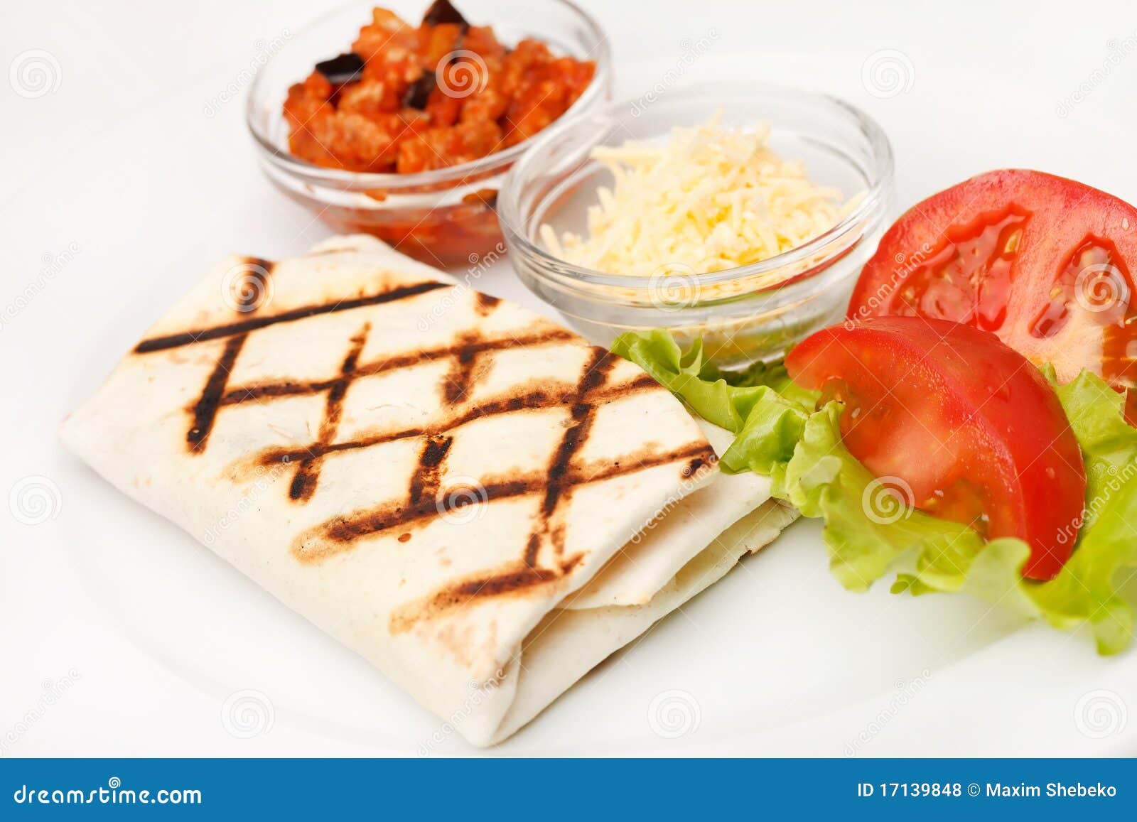 Tortilla on the table stock photo. Image of grill, meal - 17139848