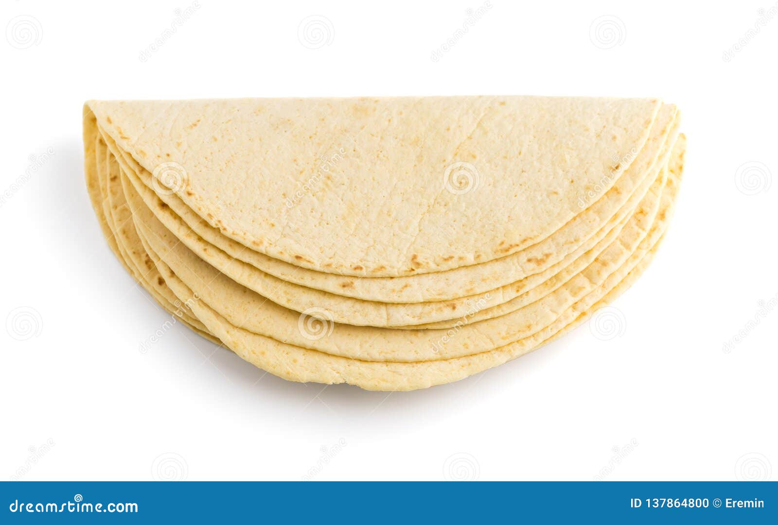 Tortilla on a White Background. Stock Photo - Image of closeup, healthy ...