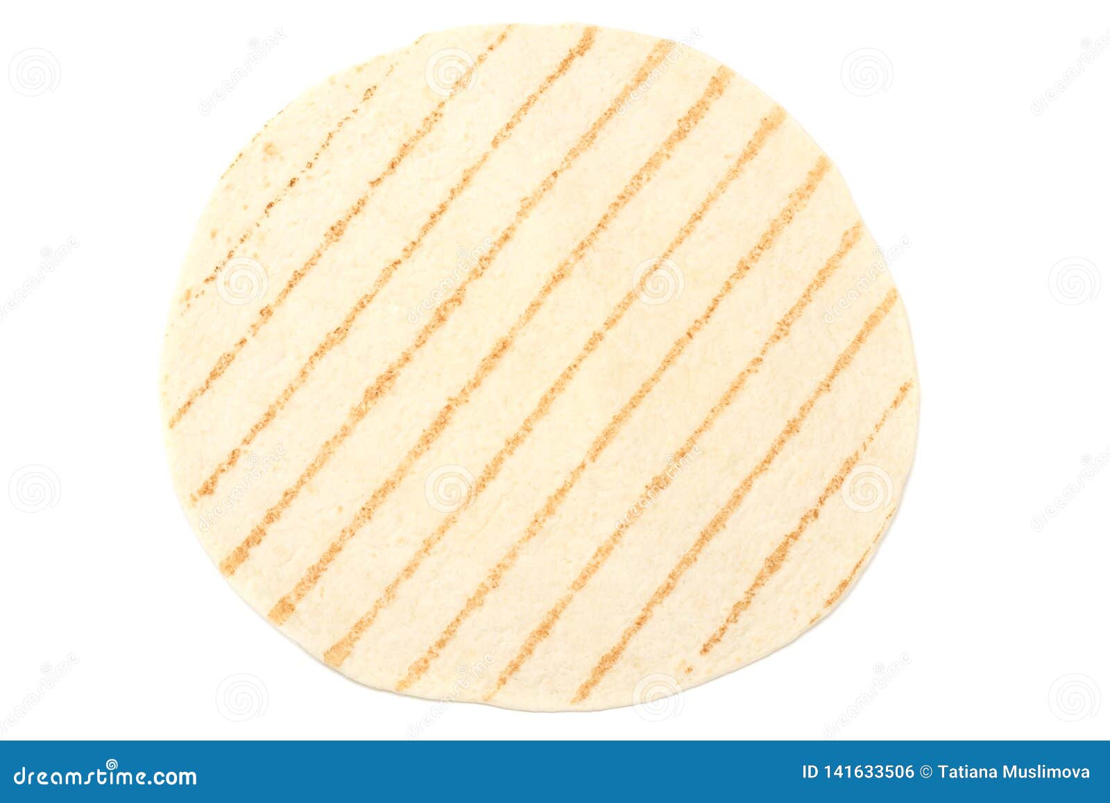 Tortilla Wrap Isolated on a White Background Stock Photo - Image of ...