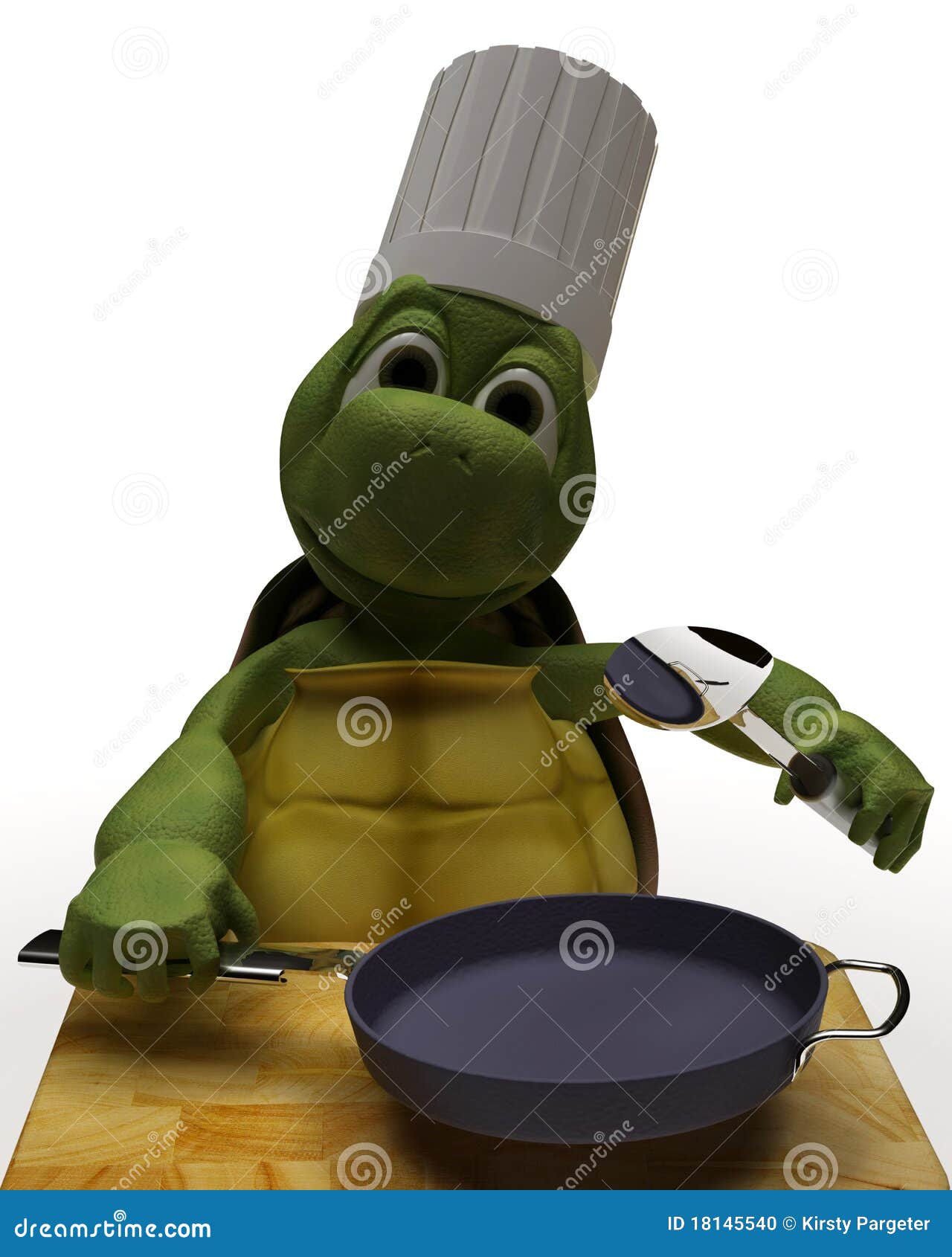 Tortoise Caricature As a Chef Stock Illustration - Illustration of cook ...