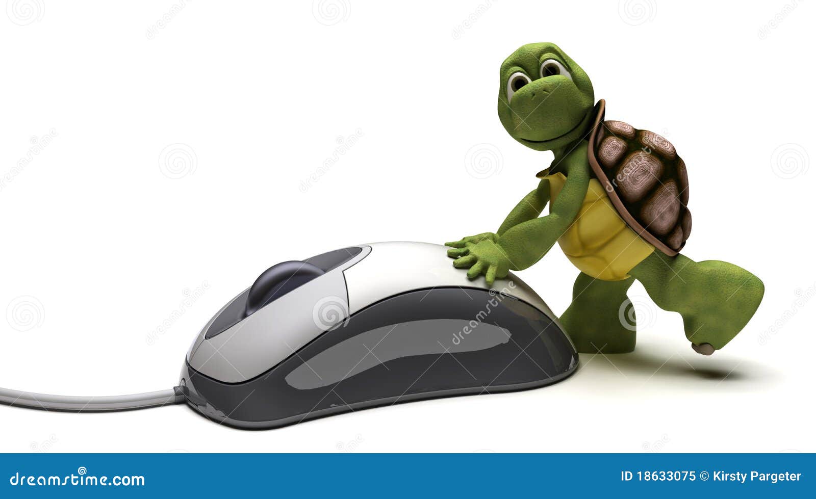 Tortoise With A Computer Mouse Royalty-Free Stock Photo | CartoonDealer ...