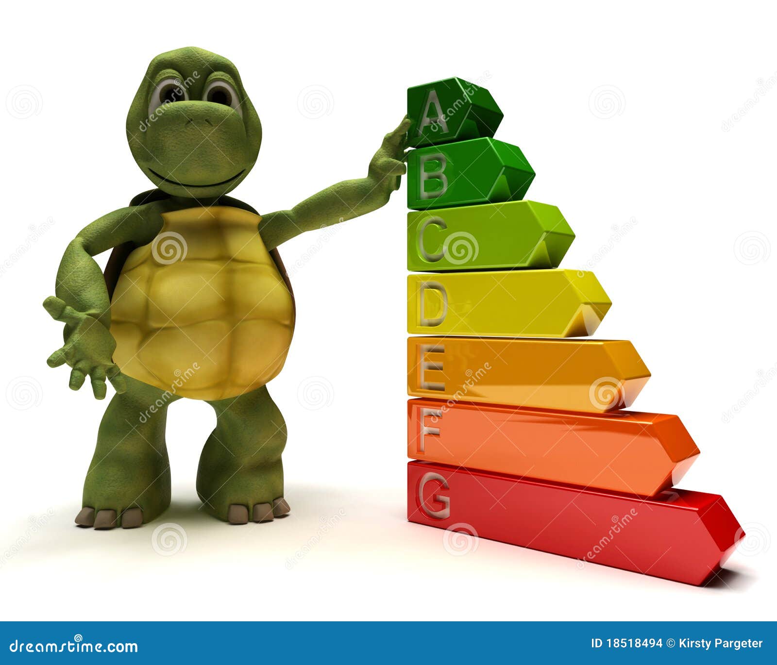 Tortoise with Energy Ratings Stock Illustration - Illustration of ...