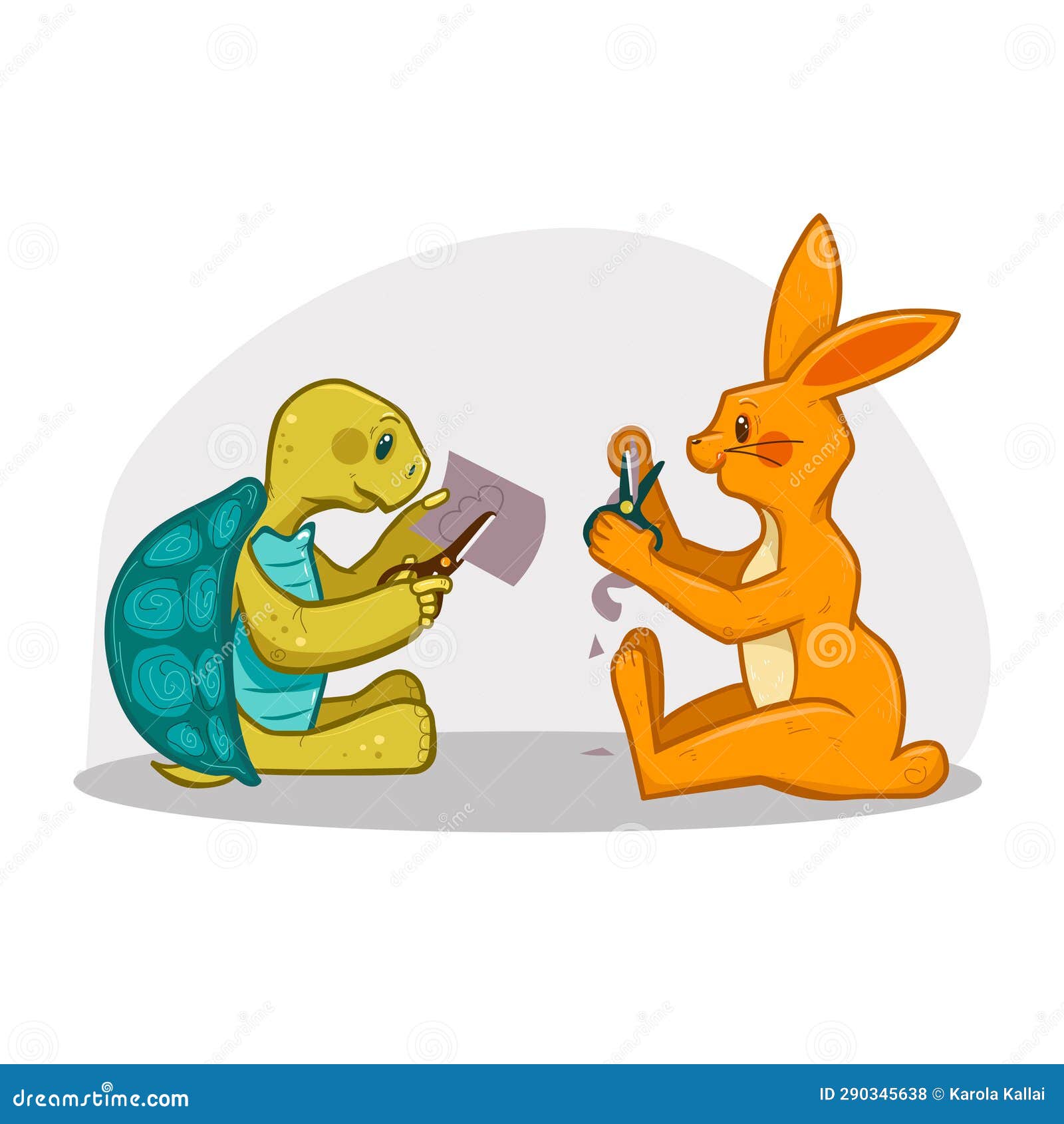 Tortoise Cutting A Red Ribbon Royalty-Free Stock Photo | CartoonDealer ...