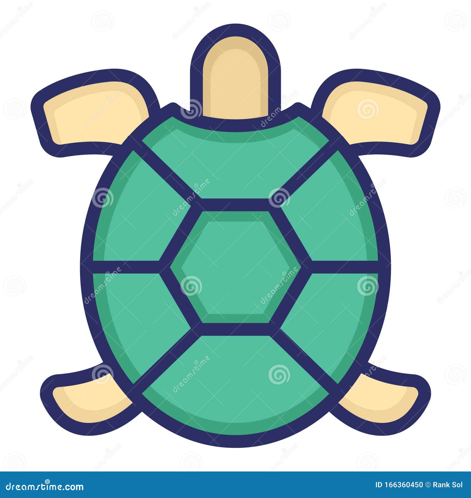 Tortoise Isolated Vector Icon Which Can Be Easily Modified or Edited As ...