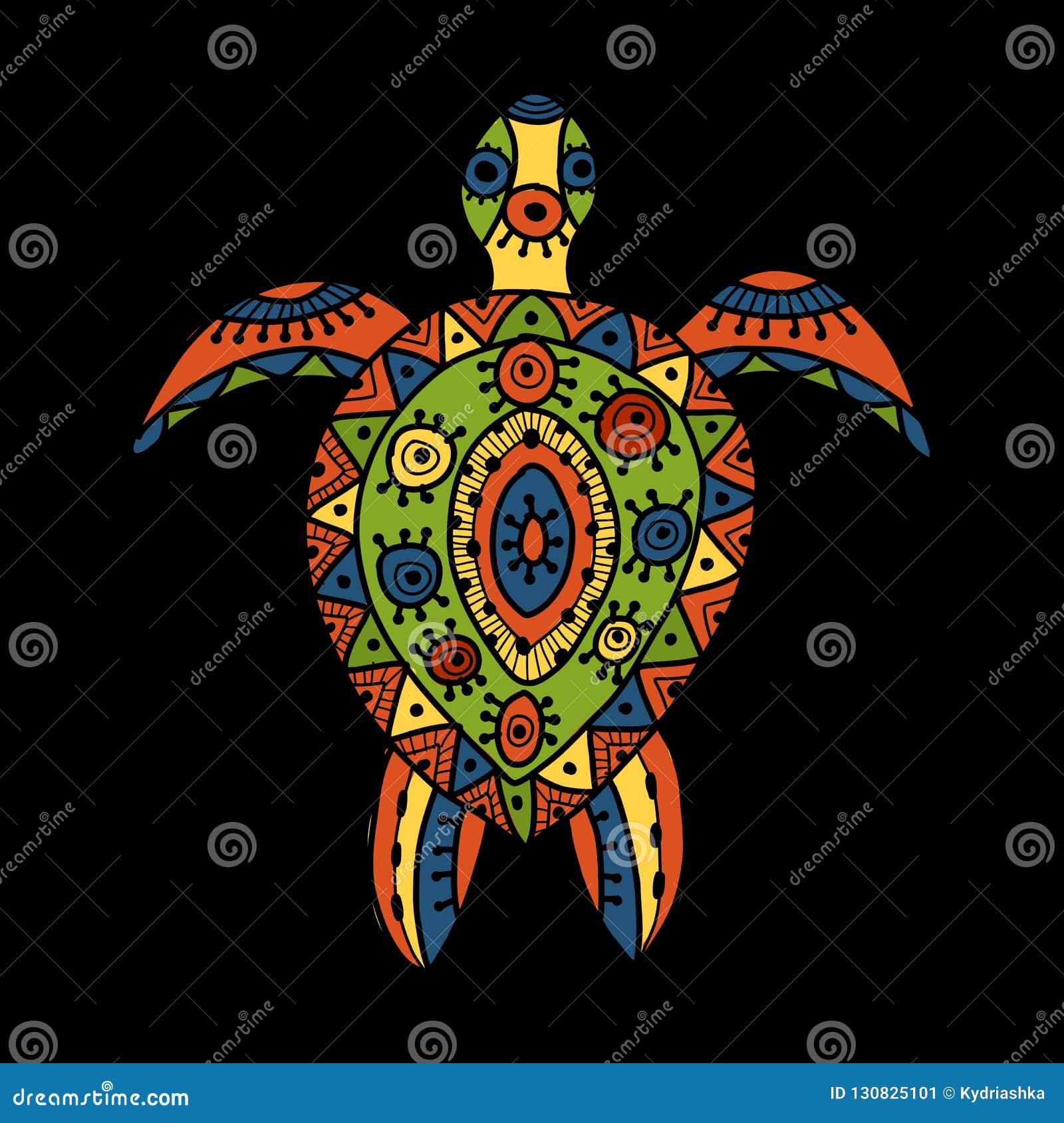 Tortoise Ornate for Your Design Stock Vector - Illustration of ocean ...