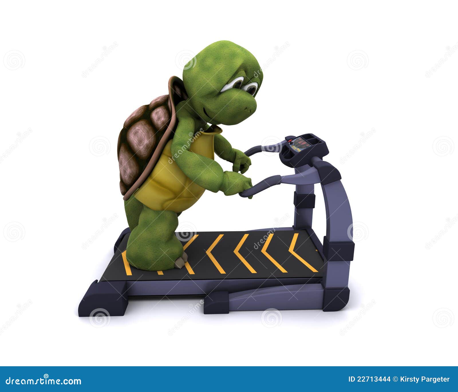 Tortoise Running on a Treadmill Stock Illustration - Illustration of ...