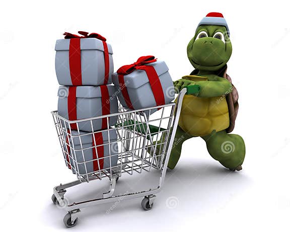 Tortoise santa character stock illustration. Illustration of ecology ...