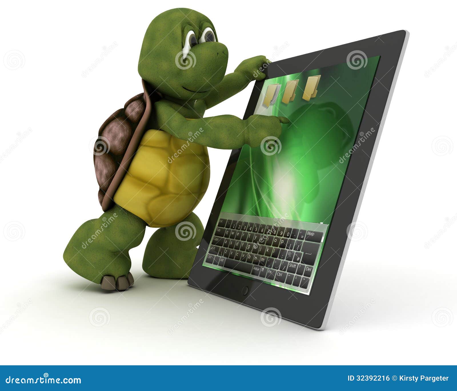 Tortoise With A Computer Mouse Royalty-Free Stock Photo | CartoonDealer ...