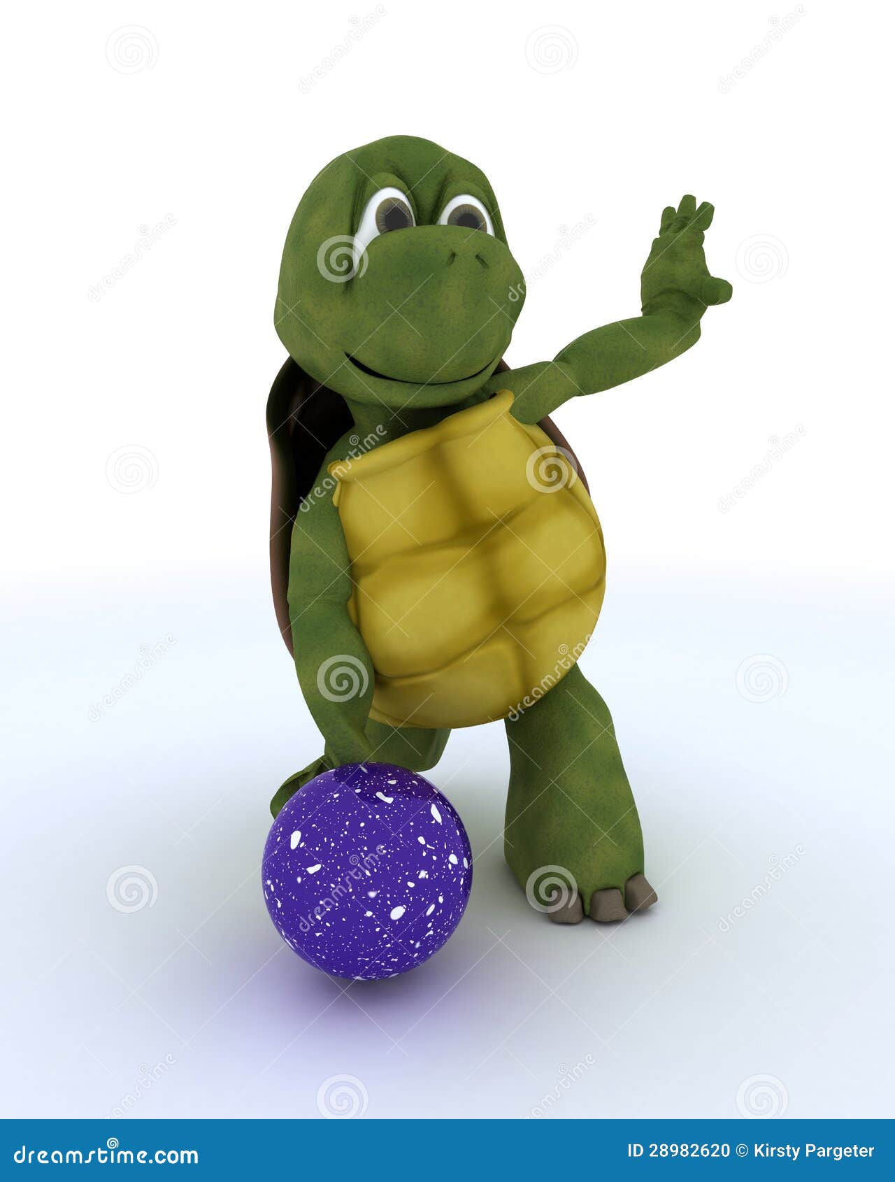 Tortoise ten pin bowling stock illustration. Illustration of animal ...