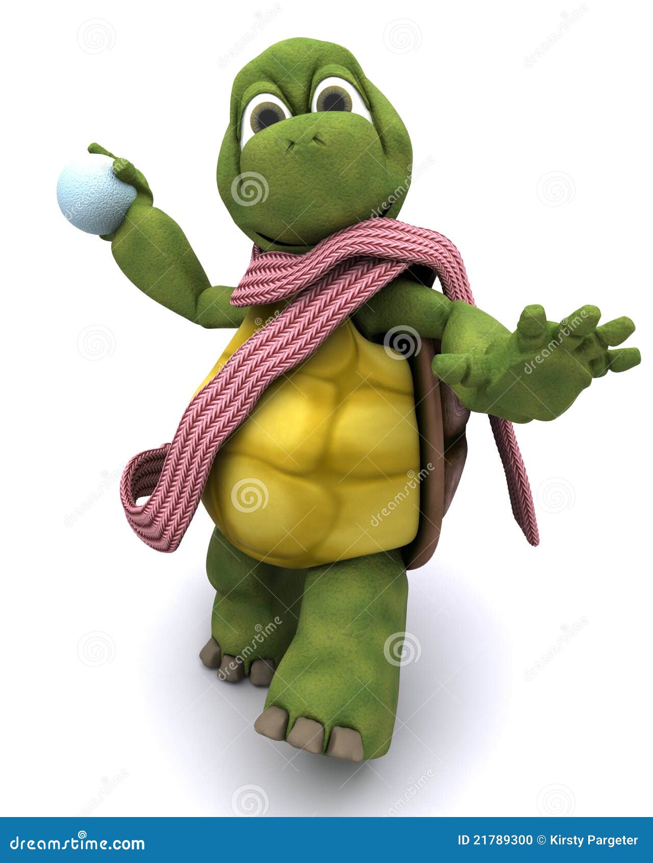 Tortoise With A Frozen Blank Road Sign Stock Photo | CartoonDealer.com ...