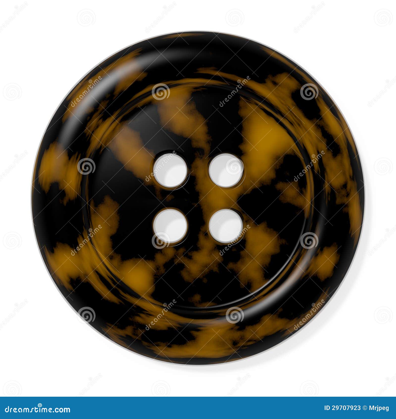 Tortoise Shell Button stock illustration. Illustration of render - 29707923