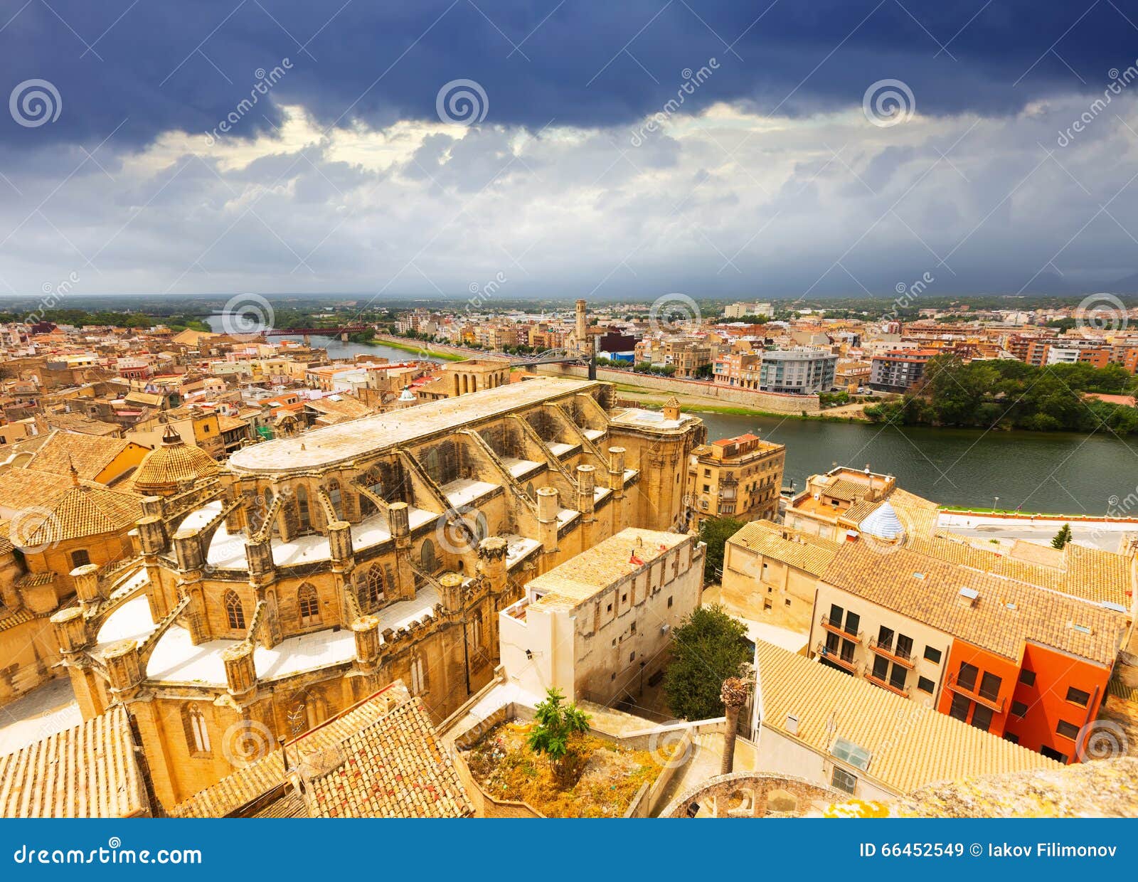 Tortosa from Suda Castle. Catalonia Stock Image - Image of ancient ...