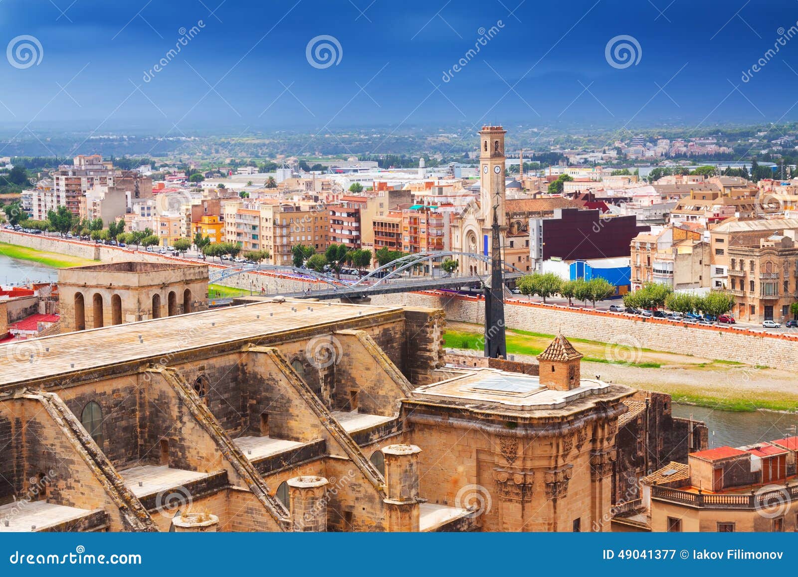 Tortosa from Suda castle stock image. Image of catalonia - 49041377
