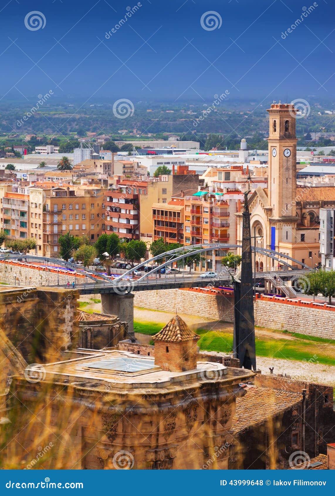 Tortosa from Suda castle. stock photo. Image of castillo - 43999648
