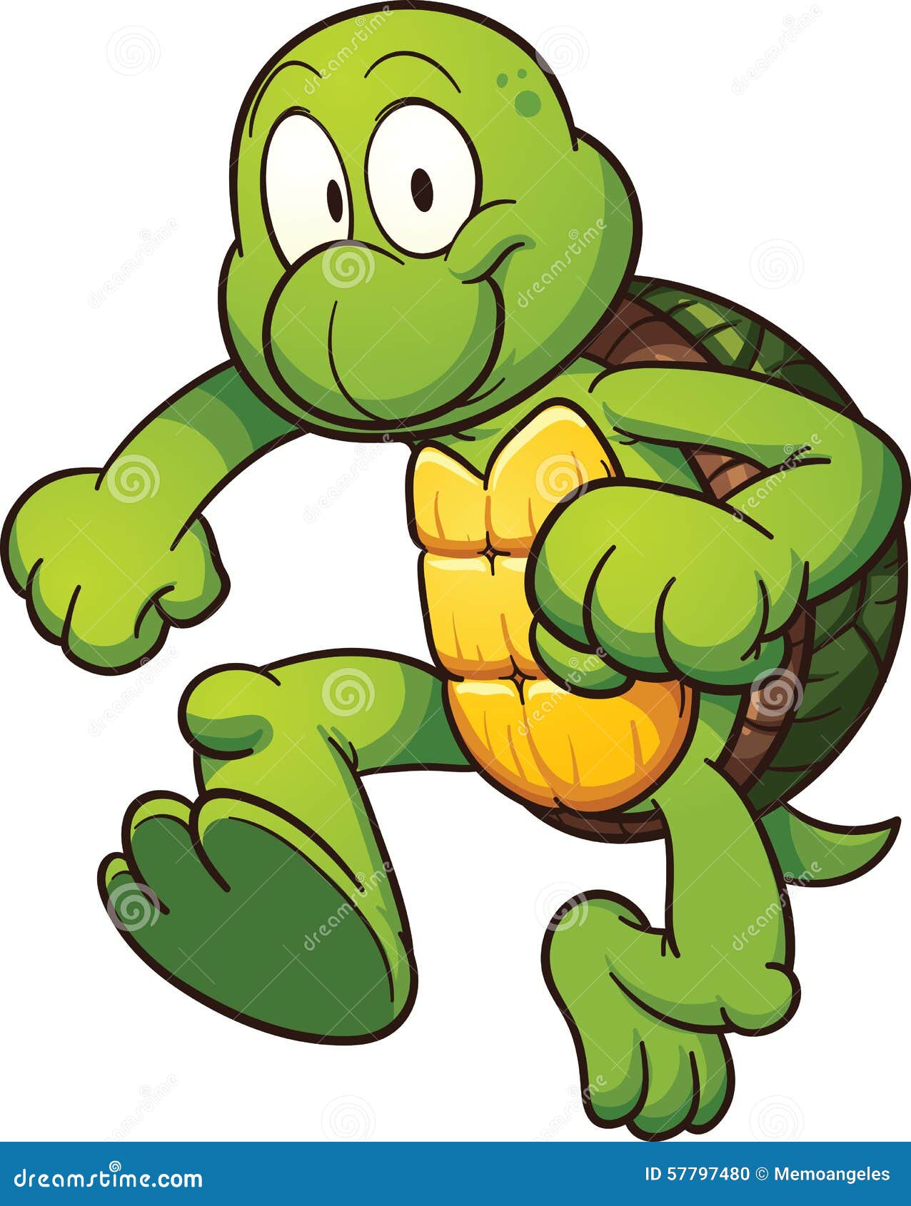 Tortue de bande dessinée illustration de vecteur. Illustration du ...