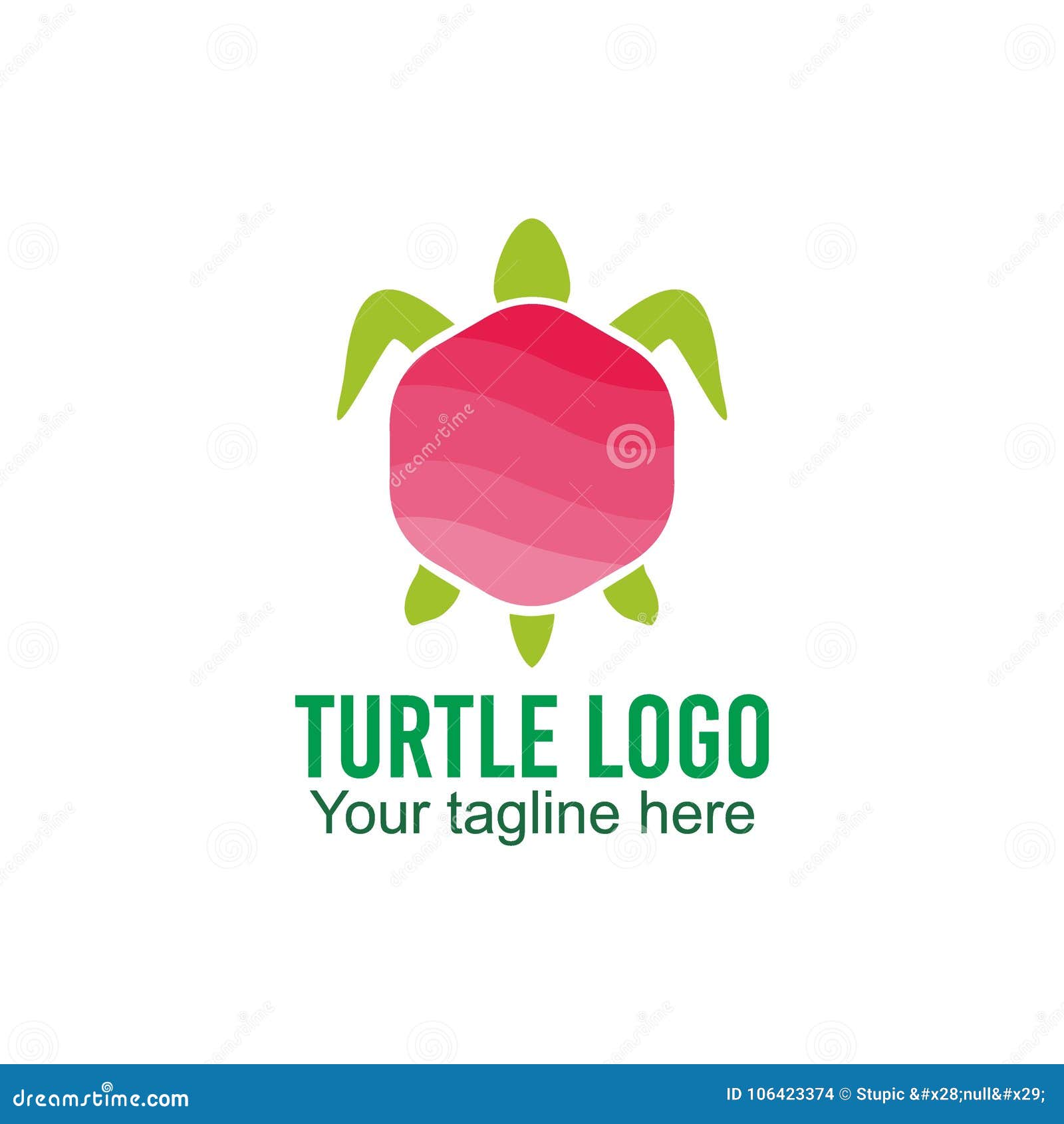 Tortuga Logo Vector Art Logo Template Y Ejemplo Stock de ilustración ...