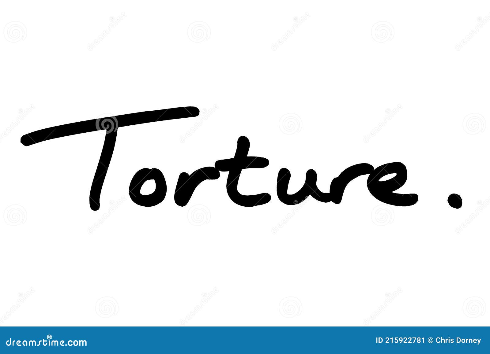 Torture stock illustration. Illustration of scared, affliction - 215922781