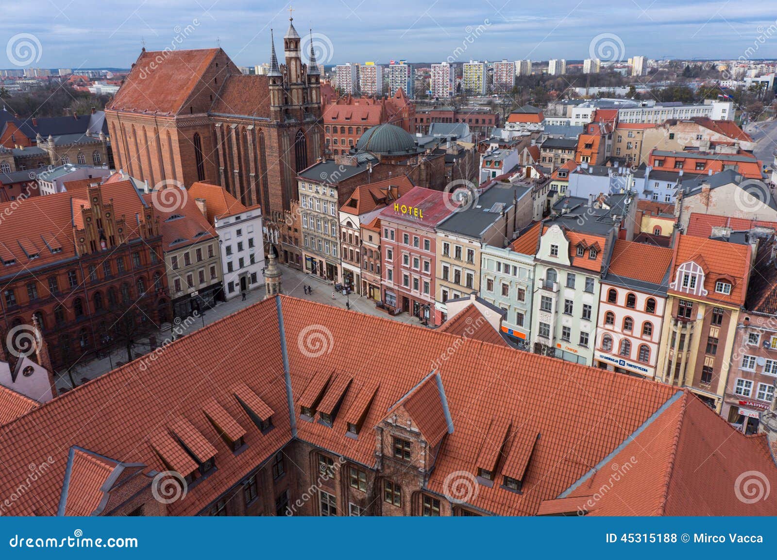 Torun cityscape editorial stock photo. Image of downtown - 45315188