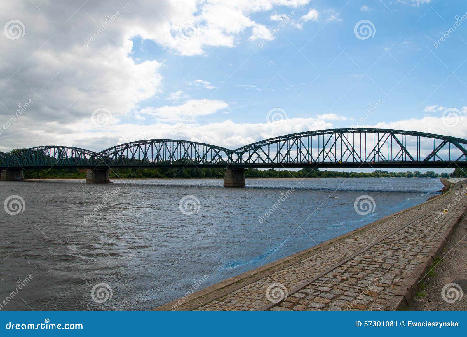 Torun Famous Truss Bridge , Poland Stock Image - Image of highway ...