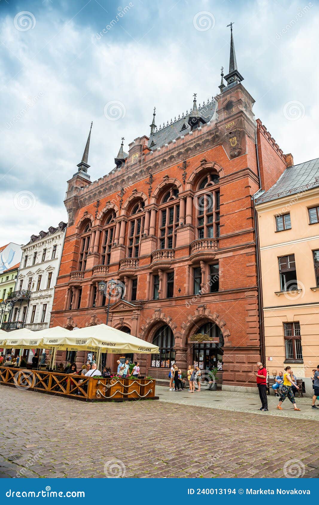 Torun, Poland - August 11, 2021. Artus Court Cultural Center - Centrum ... Torun, Poland - August 11, 2021. Artus Court Cultural Center - Centrum ...