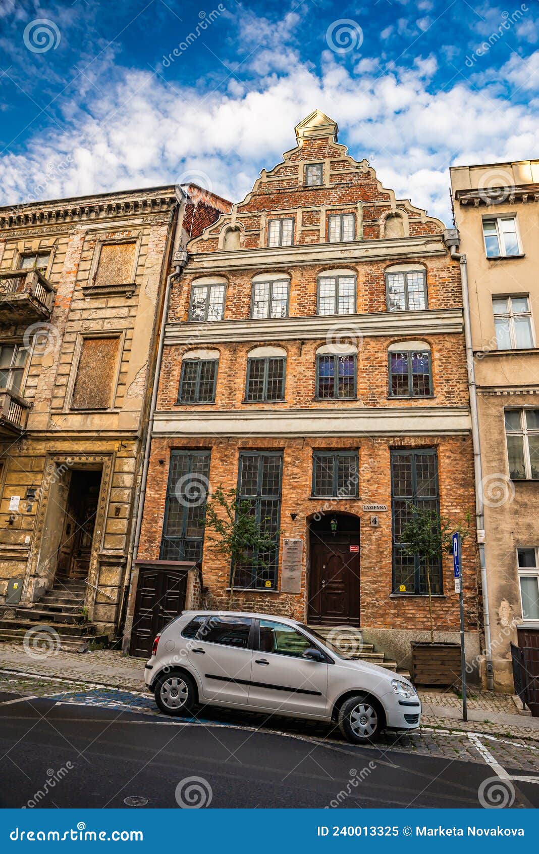 Torun, Poland - August 11, 2021. Historic Buildings in Lazienna Street ... Torun, Poland - August 11, 2021. Historic Buildings in Lazienna Street ...