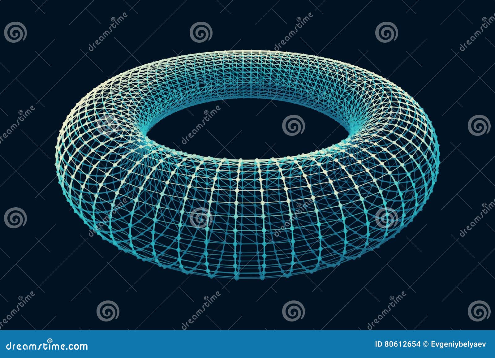 Torus Grid Green Deep Blue Yellow Stock Photography | CartoonDealer.com ...