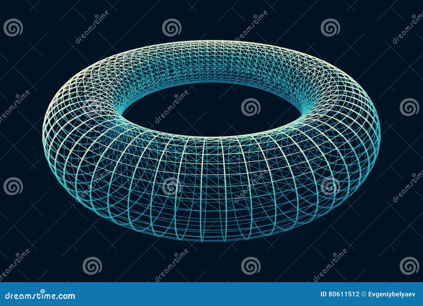 Torus Grid Green Deep Blue Yellow Stock Photography | CartoonDealer.com ...