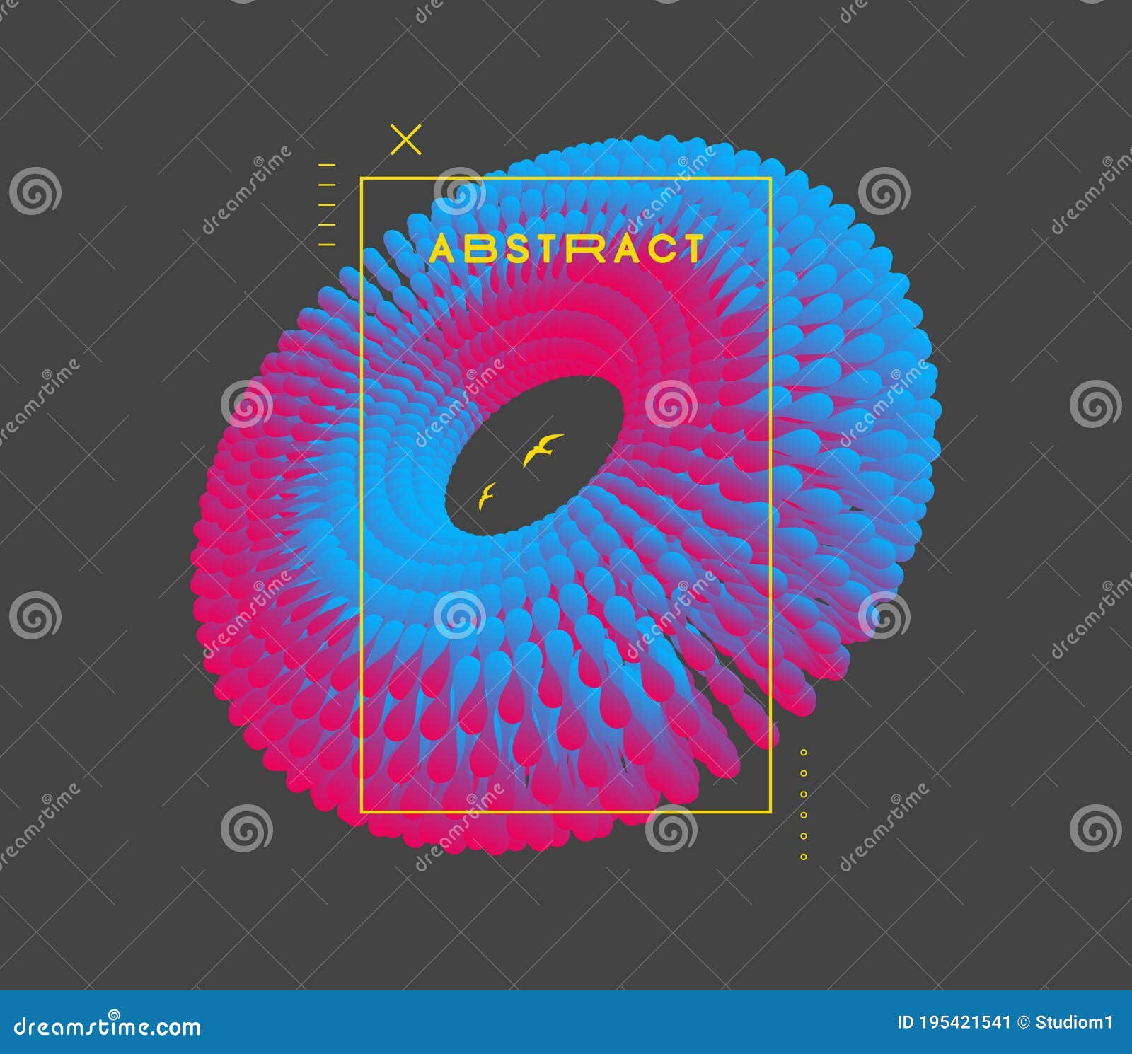 Torus. Element for design stock vector. Illustration of education ...