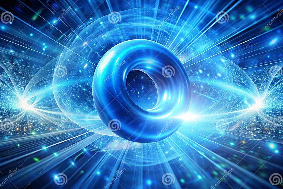 Torus of Energy: a Glowing High-Energy Field in Space Stock ...