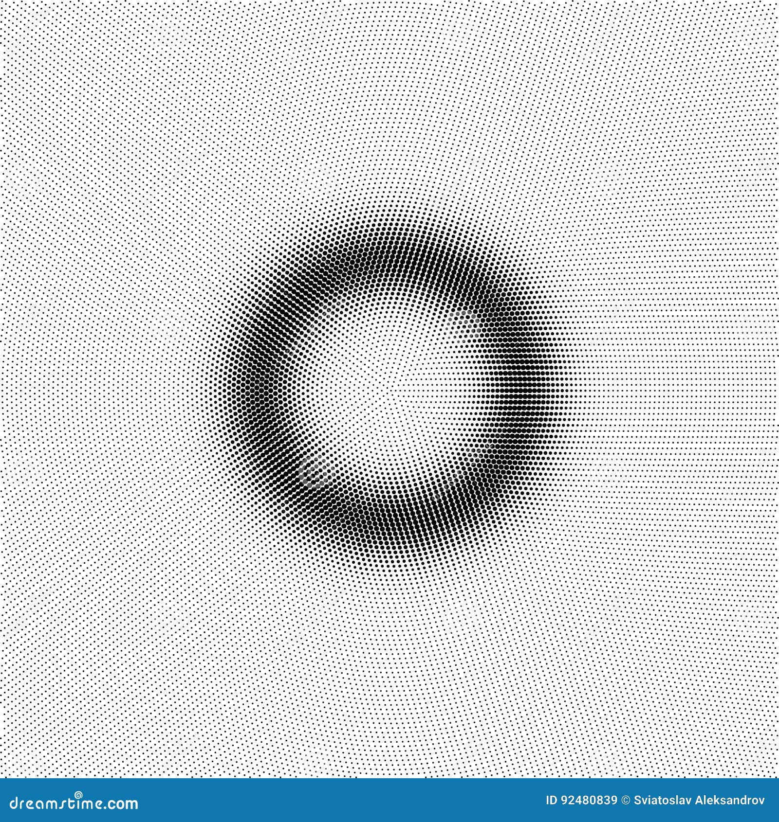 Torus with Halfrone Effect stock vector. Illustration of modern - 92480839