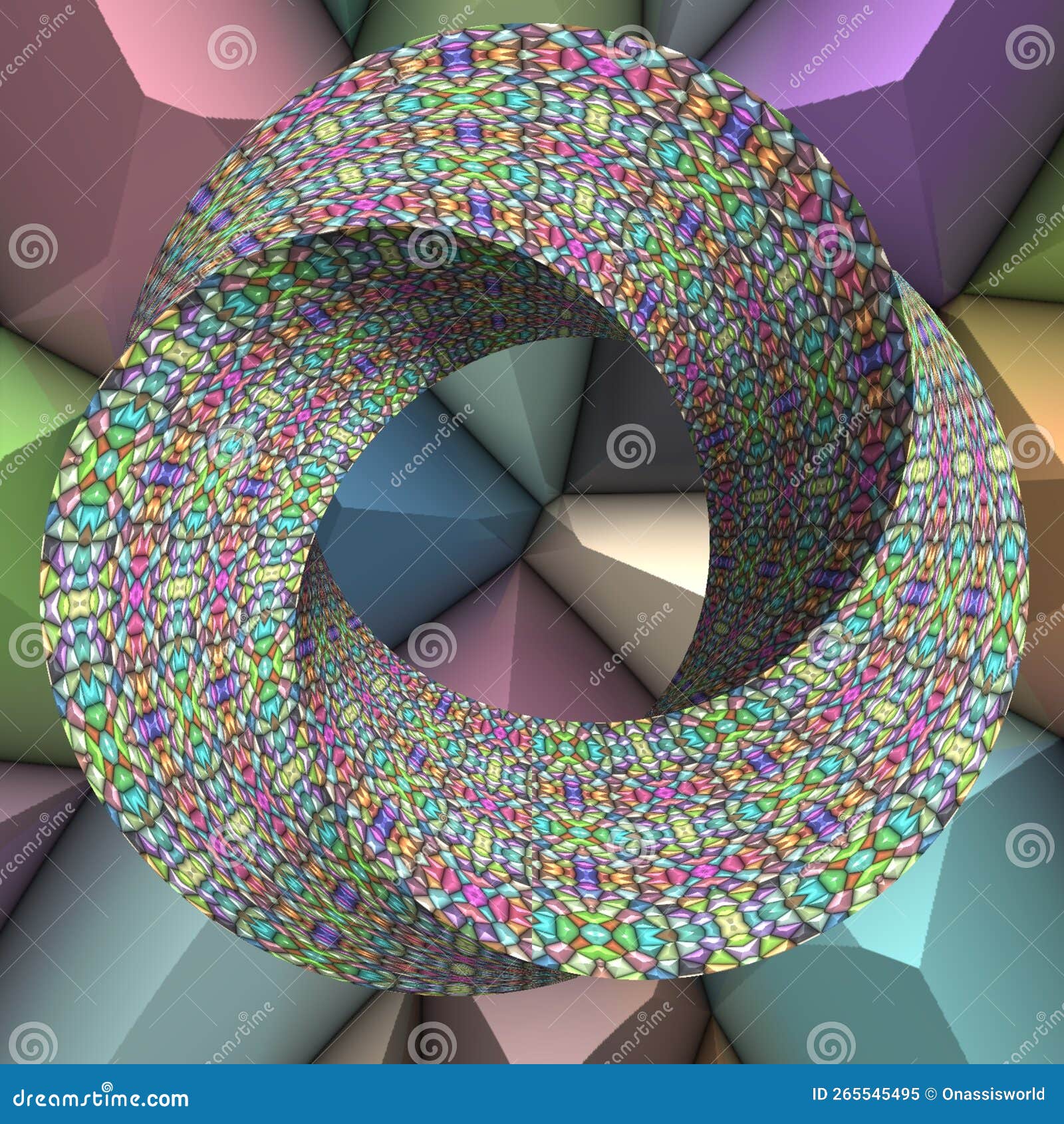 Torus. Infinit Universe stock illustration. Illustration of torus ...