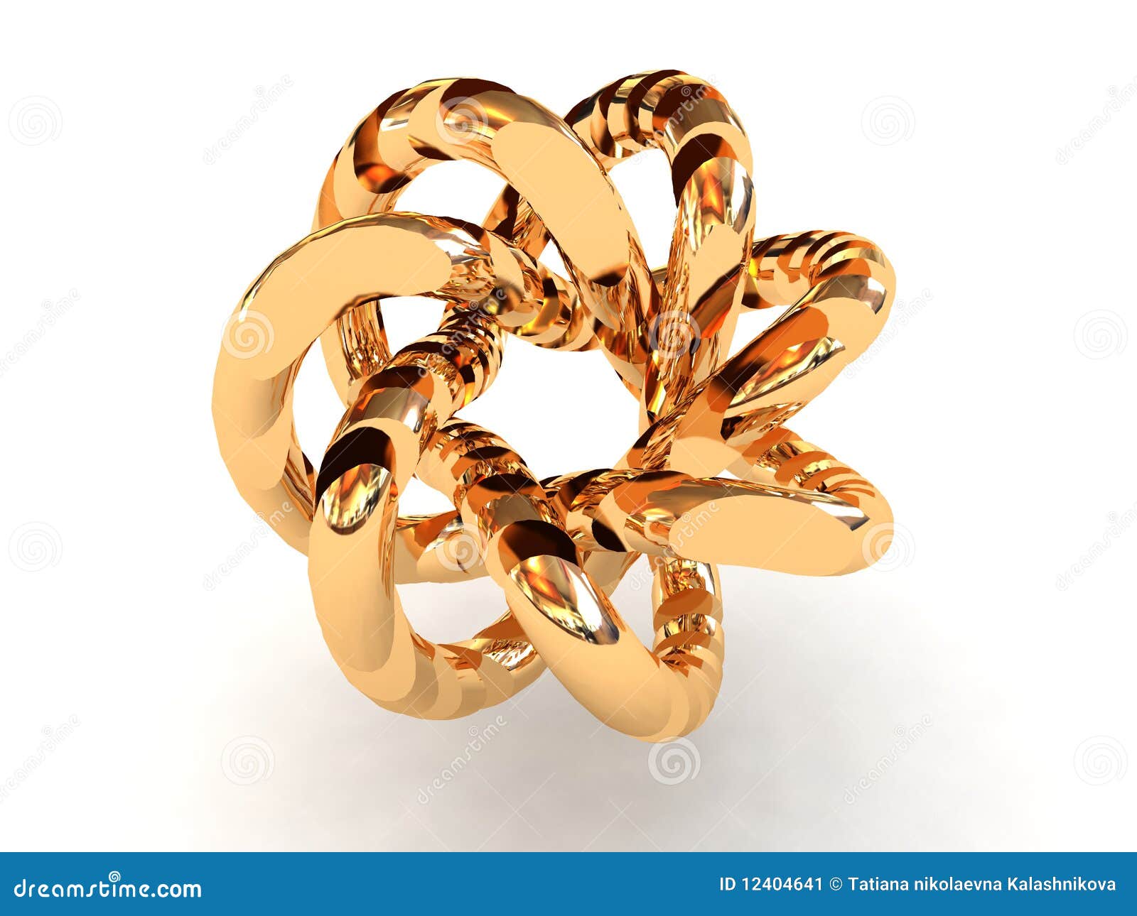 Torus knot stock illustration. Illustration of geometry - 12404641