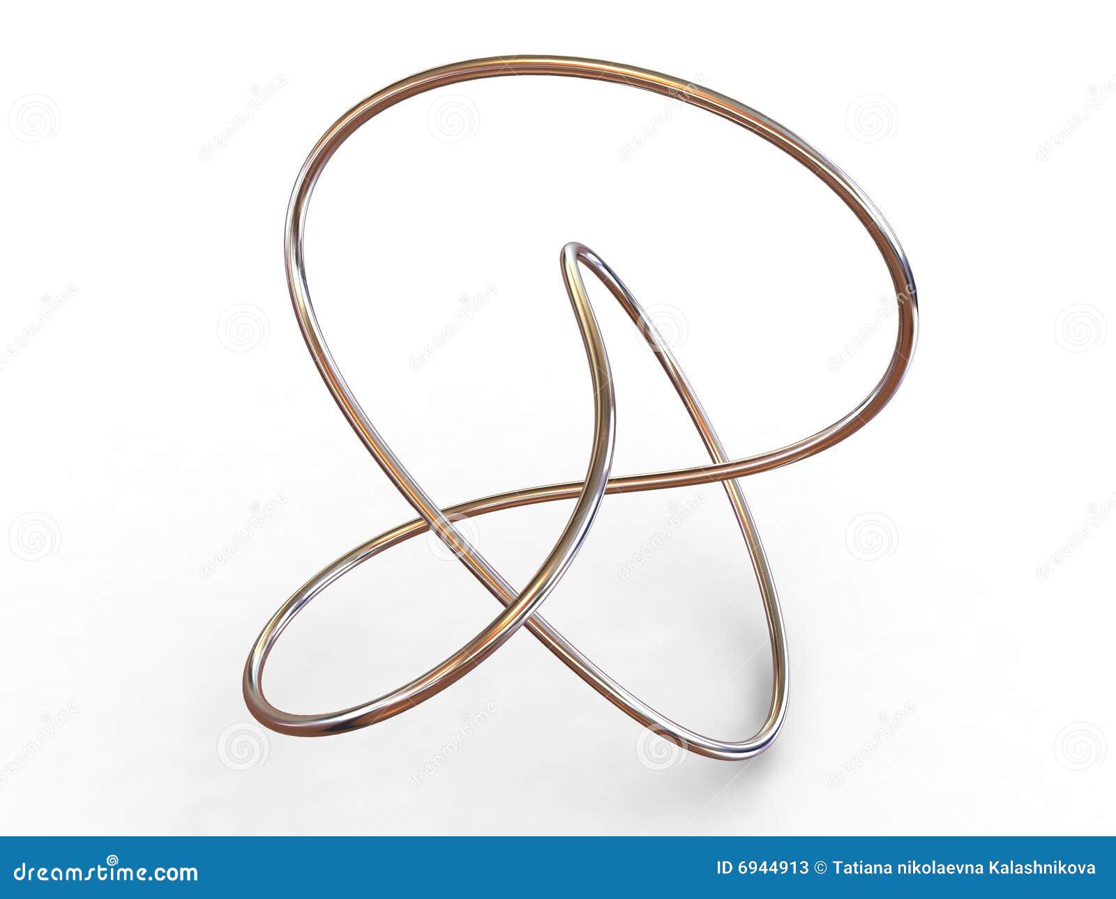 Torus knot stock illustration. Illustration of single - 6944913