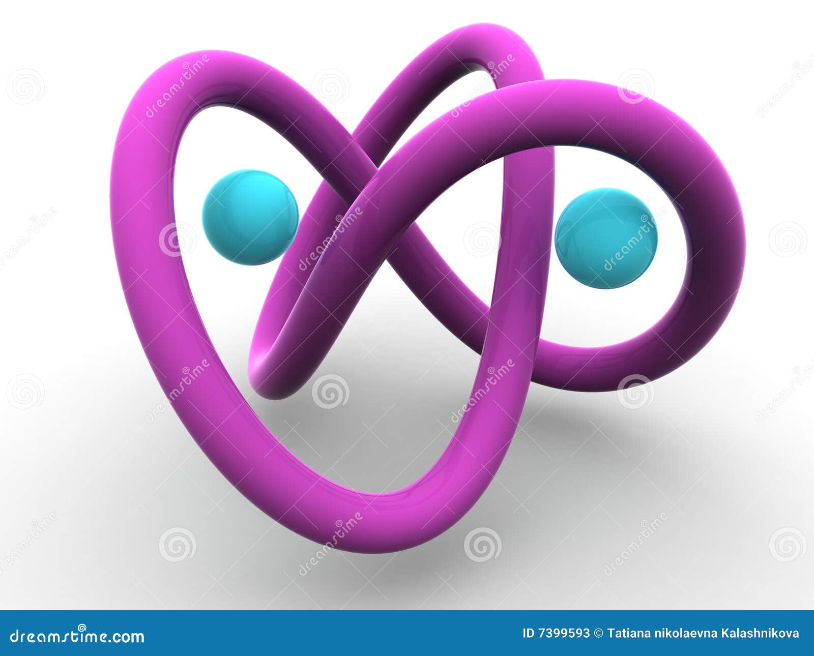 Torus knot stock illustration. Illustration of geometry - 7399593