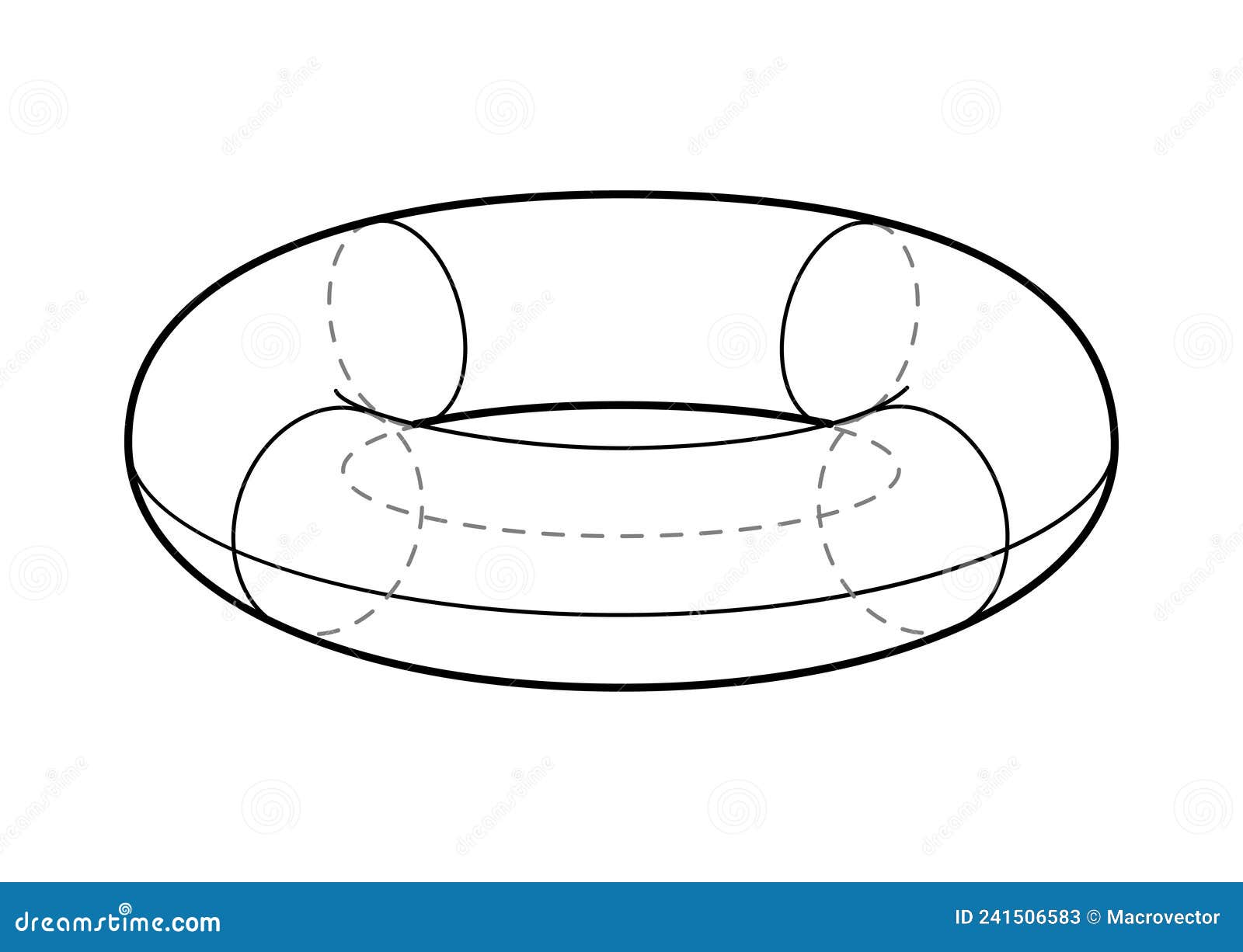 Torus Stereometric Shape Composition Stock Vector - Illustration of ...