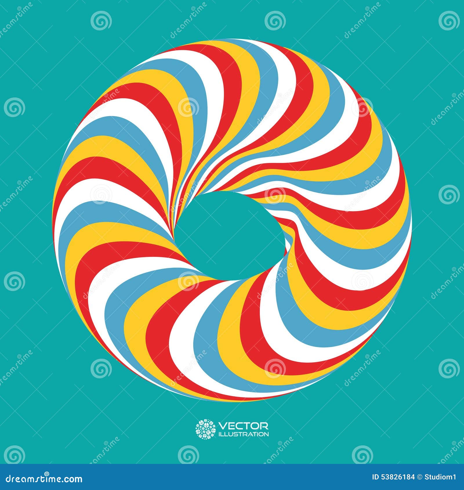 Torus. Vector 3D Illustration Stock Vector - Illustration of icon ...