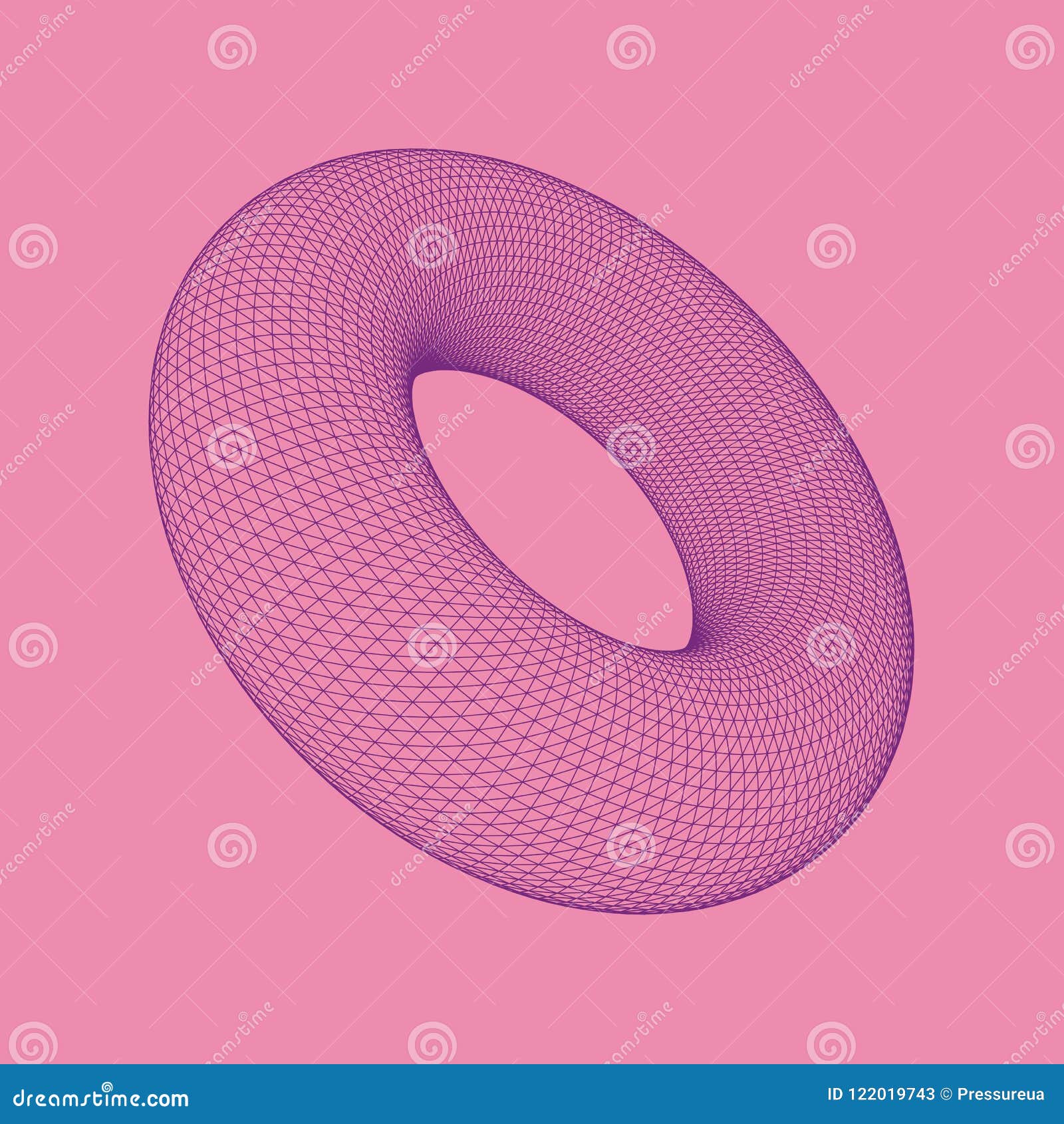 Torus-Vektor-Illustration vektor abbildung. Illustration von geometrie ...