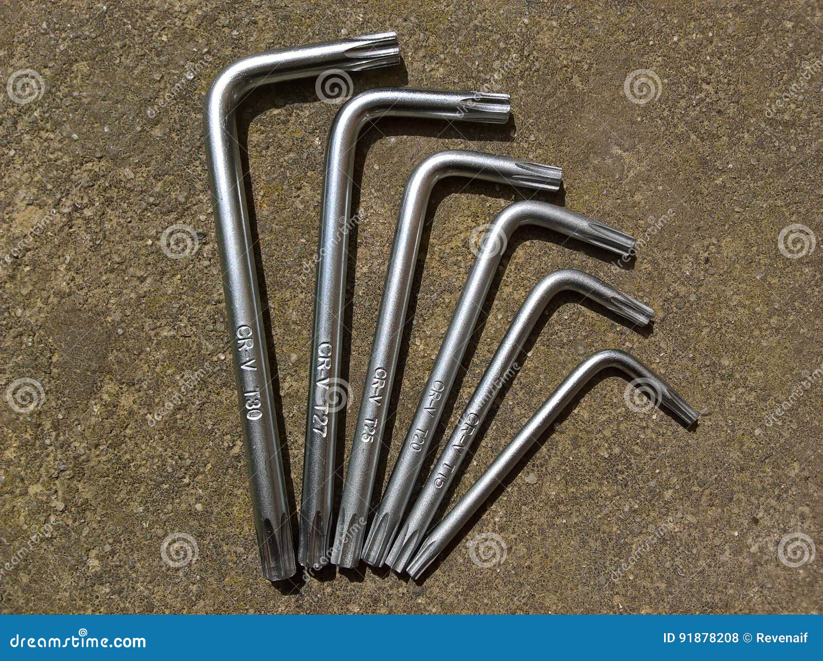 Torx Key Set stock photo. Image of concrete, equipment - 91878208