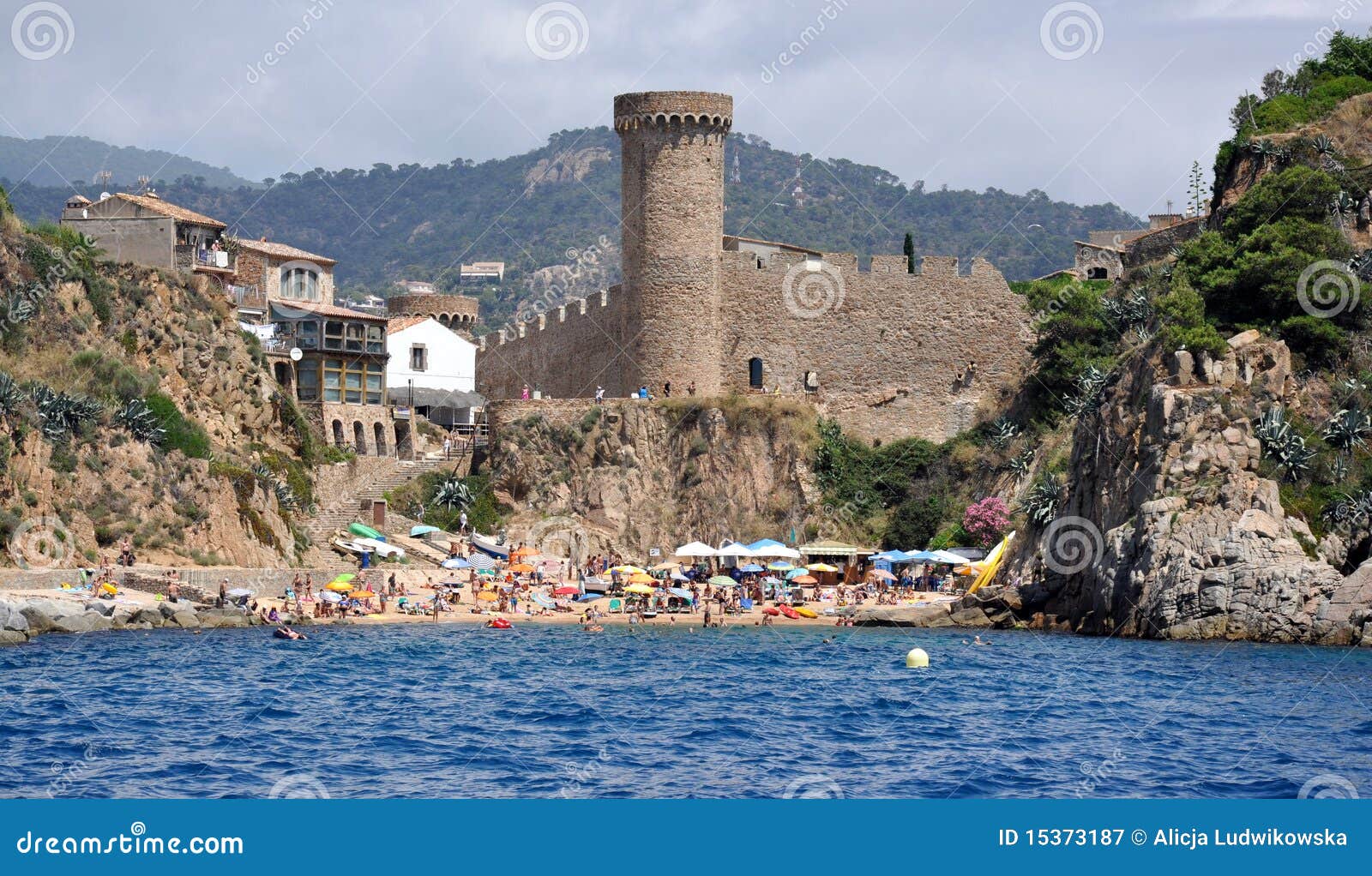 Tossa de Mar, Costa Brava stock image. Image of tossa - 15373187