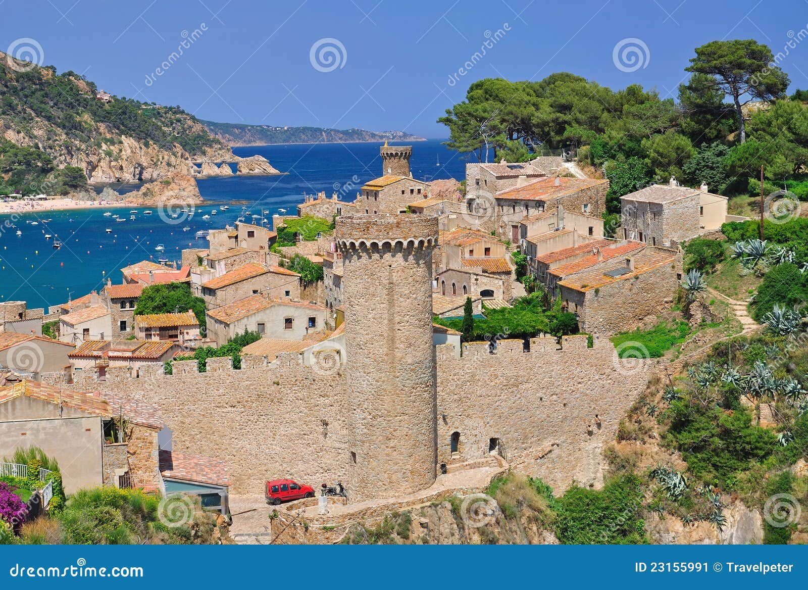 Tossa-de-Mar,Costa Brava,Spain Stock Image - Image of brava, catalunya ...