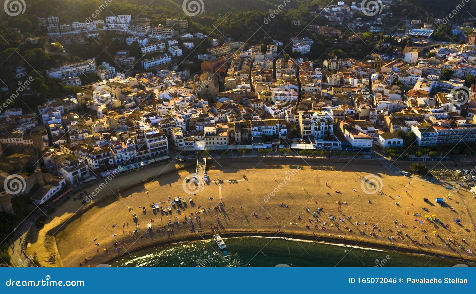 Tossa De Mar, Spain, August 2018. Beautiful Retro Car On The Shopping ...