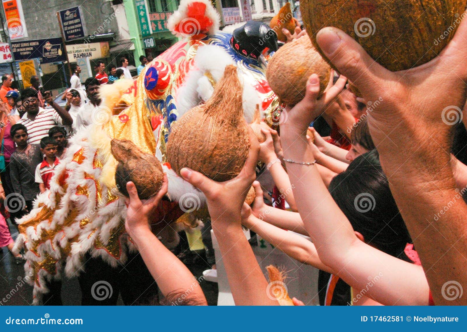 Tossing coconuts editorial photo. Image of malaysia, throw - 17462581