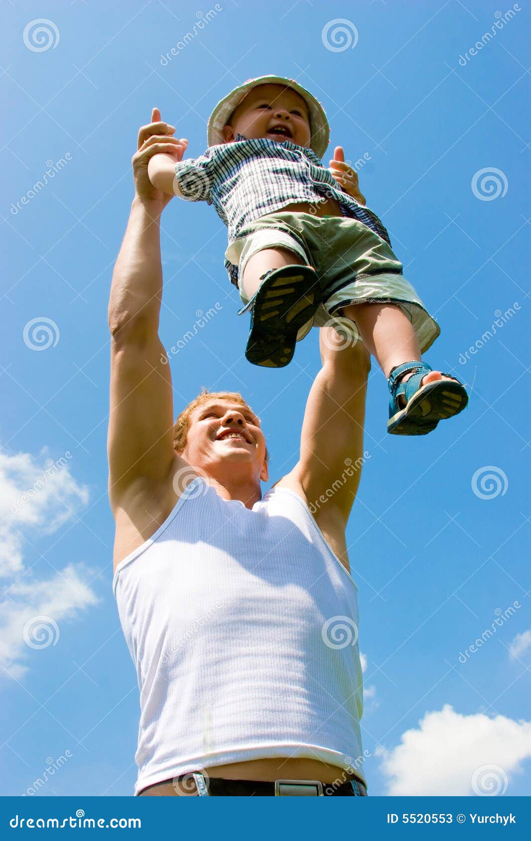 Tossing kid up stock image. Image of baby, care, beautiful - 5520553