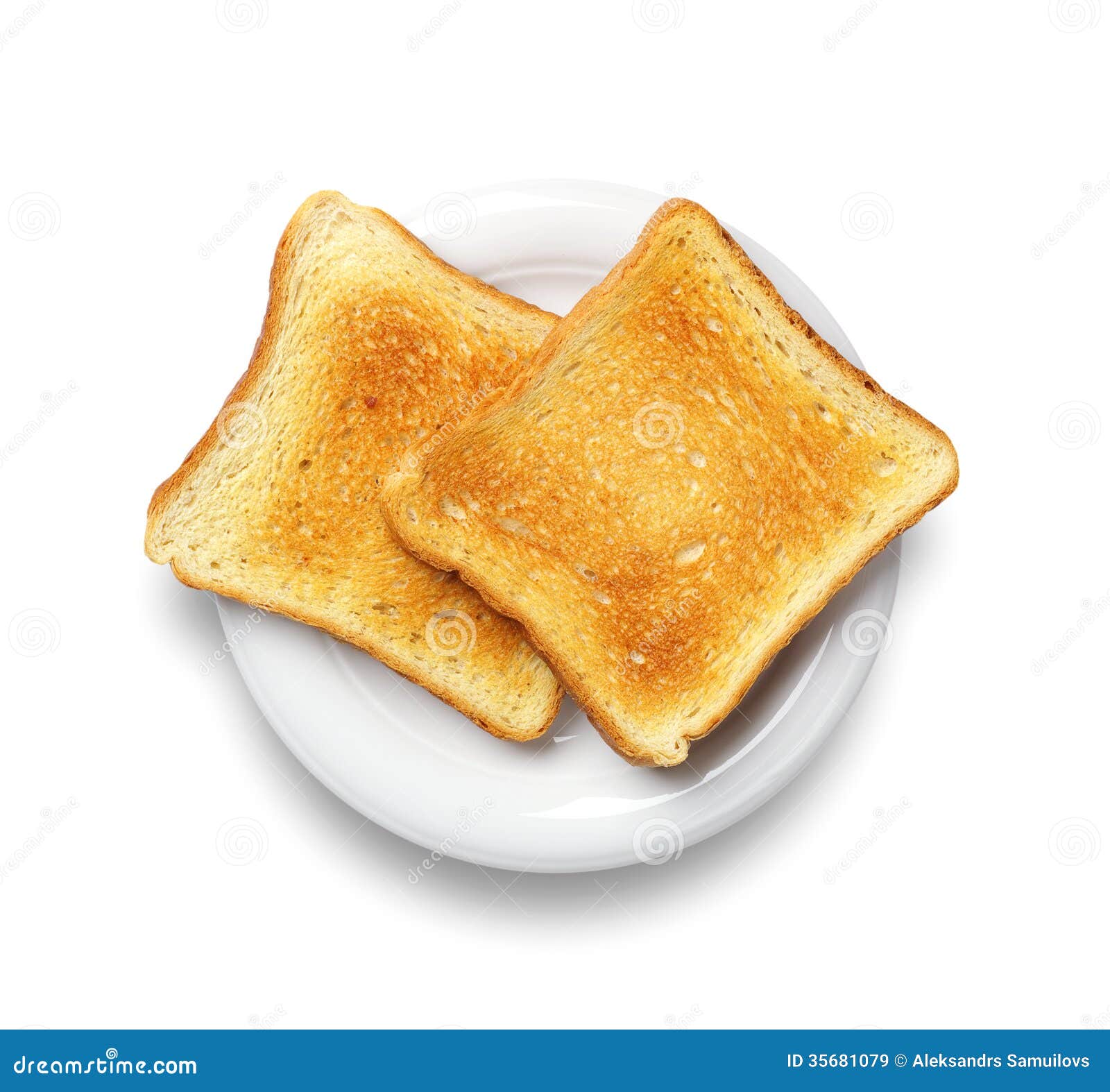 Tostada dos imagen de archivo. Imagen de fondo, alimento - 35681079