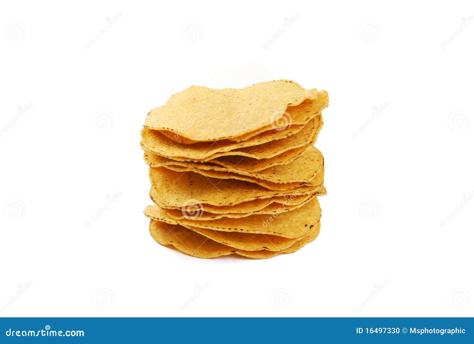 Tostada Shells stock photo. Image of stack, mexican, yellow - 16497330